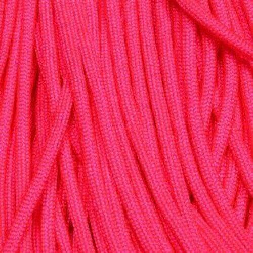 Neon Pink Shoe Laces | 550 Paracord Steel Tip | Mad Dog Laces