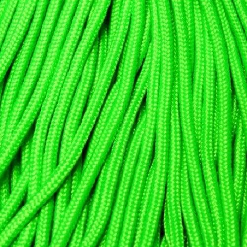 Neon Green Boot Laces | 3mm Paracord Steel Tip Shoe laces