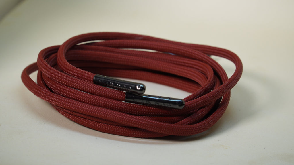 Crimson Red Boot Lace | Steel Tip Laces | Mad Dog Laces