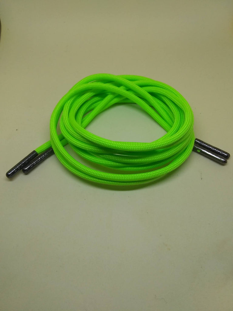 Lime Green Boot Laces | Steel Tip Laces | Mad Dog Laces